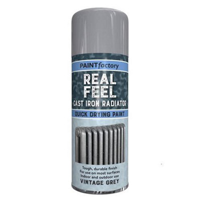 Cast Iron Effect Radiator Grey 400ml (Spray) - Pack of 2
