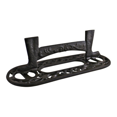 CAST IRON ORNATE BOOT SCRAPER