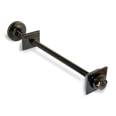 Cast Iron Radiator Luxury Wall Stay Fixing - Black Nickel | DIY at B&Q