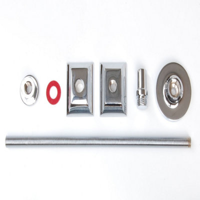 Cast Iron Radiator Luxury Wall Stay Fixing - Chrome