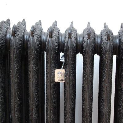 Cast Iron Radiator Luxury Wall Stay Fixing - Chrome