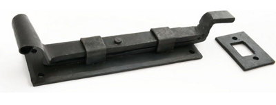 Shop Castelion Large Black Wrought Iron Cranked Bolt