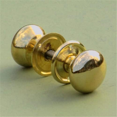 Castelion Large Brass Cottage Rim or Mortise Knobs