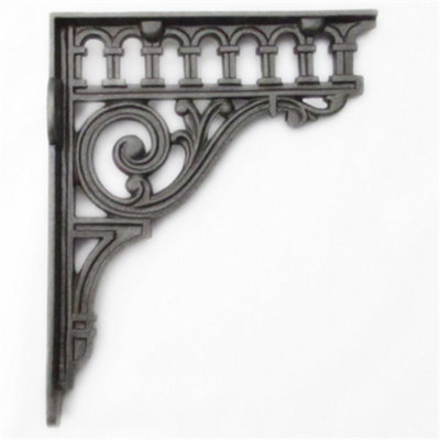 Castelion Single Cast Iron Classical Shelf Bracket | DIY at B&Q