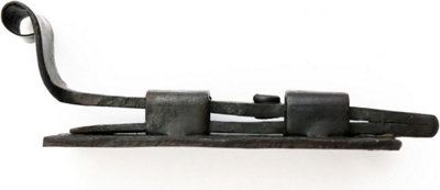 Castelion Small Black Wrought Iron Straight Bolt