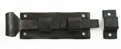 Castelion Small Black Wrought Iron Straight Bolt