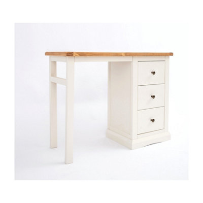 Castelli 3 Drawer Desk - Dressing Table Brass Knob