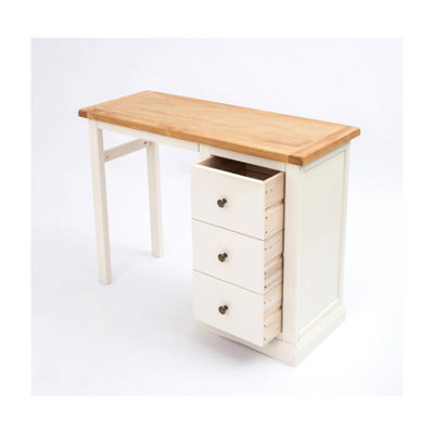 Castelli 3 Drawer Desk - Dressing Table Brass Knob