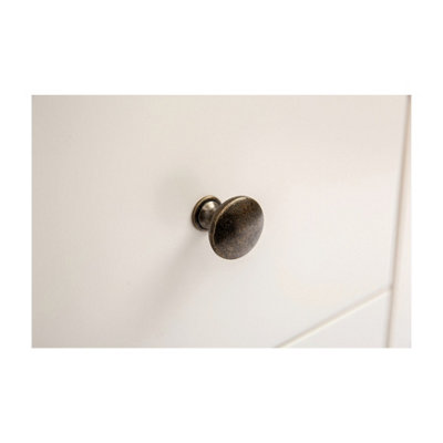 Castelli 3 Drawer Desk - Dressing Table Brass Knob