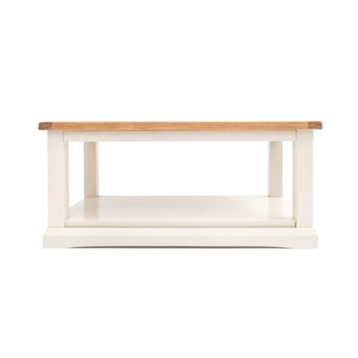 Castelli Off White Coffee Table with Shelf