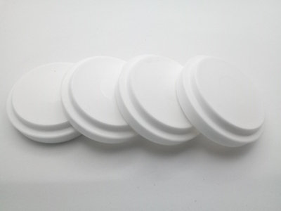 Castor Cups- Large White Rigid Floor Protector