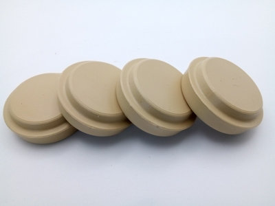 Castor Cups- Small Beige Rigid Floor Protectors