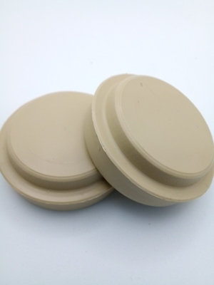 Castor Cups- Small Beige Rigid Floor Protectors