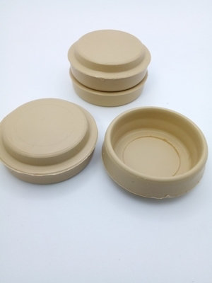 Castor Cups- Small Beige Rigid Floor Protectors