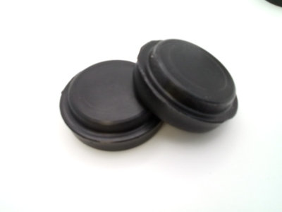 Castor Cups- Small Black Rigid Floor Protectors