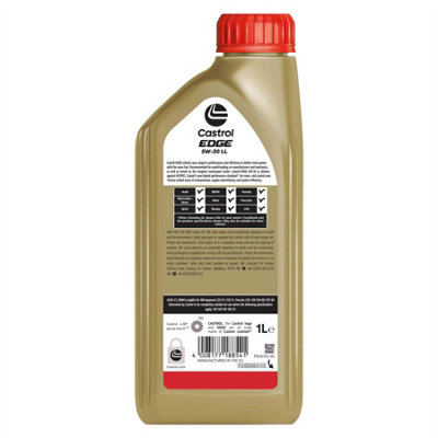 CASTROL SAE 5W30 Engine Oil 1 Litre Synthetic ACEA Light Duty C3 15F7DA