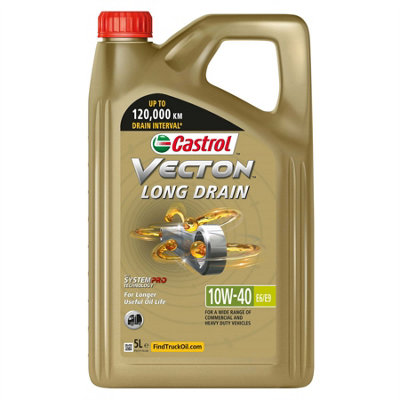 CASTROL Vecton Long Drain 10W40 Engine Oil E6/E9 5L For Commercial ...