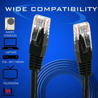 Cat 6 Ethernet Cable 10m - Gigabit High Speed Patch Lead for LAN ...