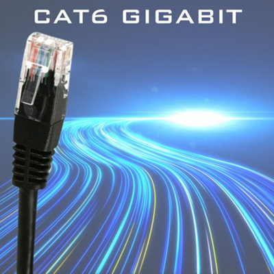Cat 6 Ethernet Cable 20m - Gigabit High Speed Patch Lead for LAN ...