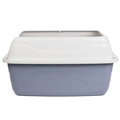 CAT CENTRE Jumbo Cat Litter Tray - Extra Deep Anti-Spillage Box
