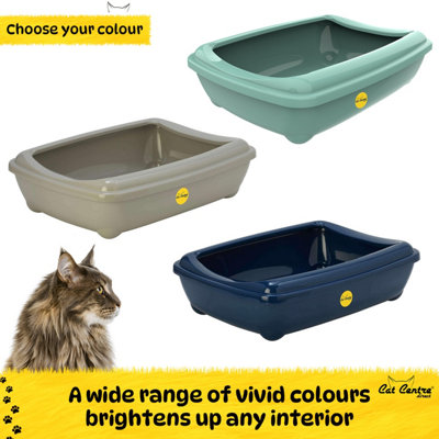 CAT CENTRE Jumbo Tray + Grey Scoop + 2 x 0.3L Smarty Bowl (Starter Kit ...