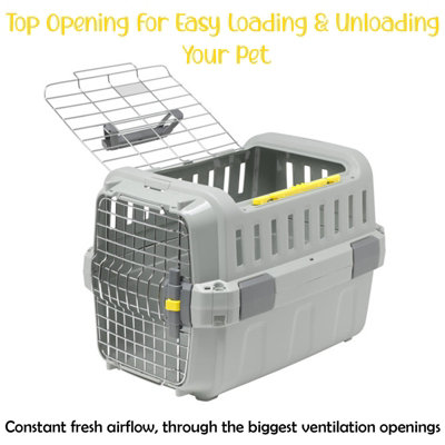 CAT CENTRE Medium Odyssey Pet Transporter Cage Grey