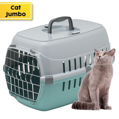 CAT CENTRE Road Runner Pet Carrier Transporter Cage Blue