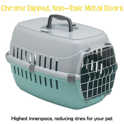 CAT CENTRE Road Runner Pet Carrier Transporter Cage Blue