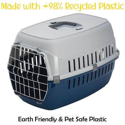 CAT CENTRE Road Runner Pet Carrier Transporter Cage Grey