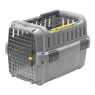 CAT CENTRE Small Odyssey Pet Transporter Cage Grey