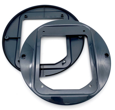 Cat Mate Cat Flap Adapter Kit for Walls and Glass Panels Dark Grey