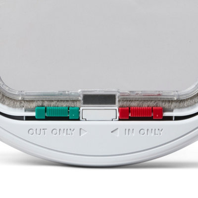 Cat Mate White Glass Fitting Cat Flap (210W)