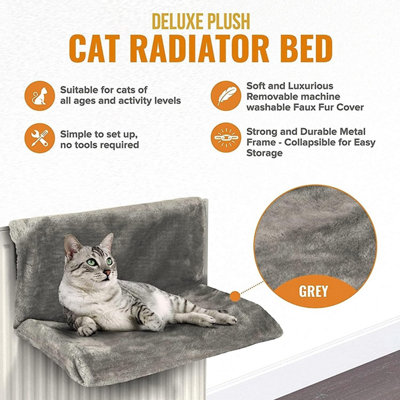 Cat Puppy Pet Radiator Bed Warm Fleece Beds Cat and Dog Radiator Bed ...