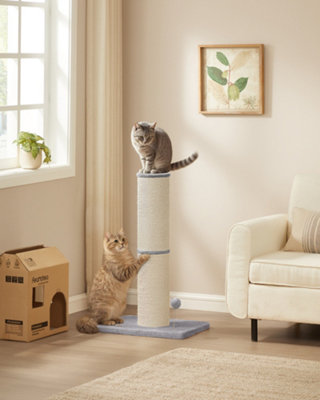 Cat Scratching Post, 85 cm Tall Cat Scratcher for Medium and Large Cats ...