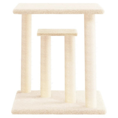 Cat Scratching Posts with Platforms Cream 50 cm