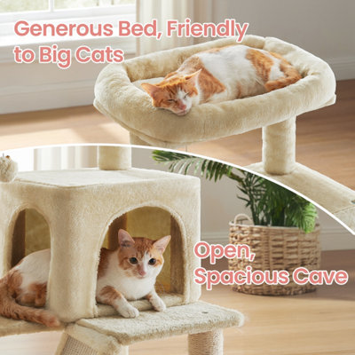 CAT TREE, CAT TOWER, WIDENED PERCH FOR LARGE CATS