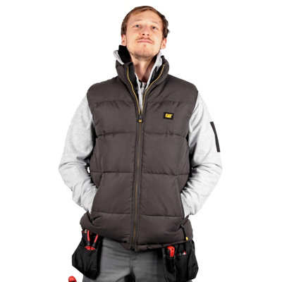 Caterpillar Arctic Zone Bodywarmer Work Gilet Black - XXL | DIY at B&Q
