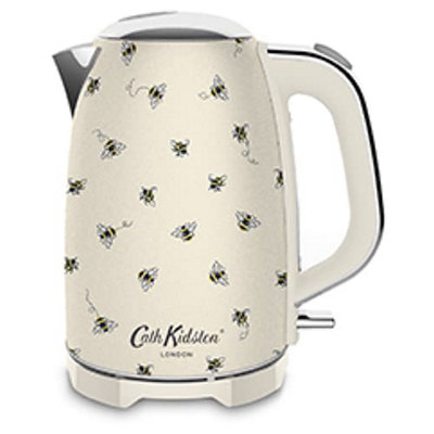 Cath Kidston Bees Design 1.7L Stainless Steel Electric Jug Kettle with ...