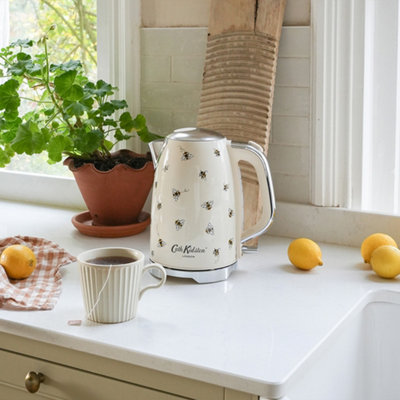 Cath Kidston Bees Design 1.7L Stainless Steel Electric Jug Kettle with ...