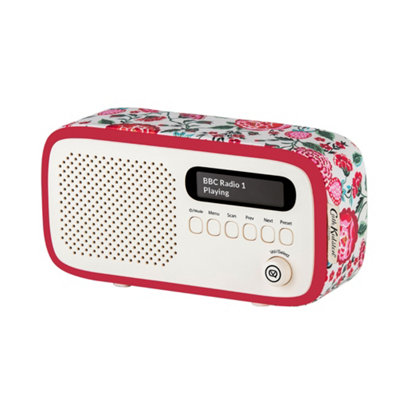 Cath Kidston Strawberry Garden 'Dexter' DAB/DAB+ Digital & FM Radio