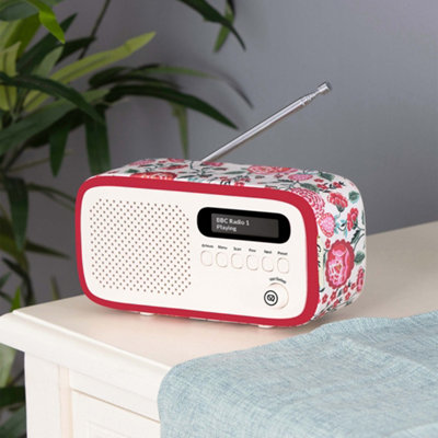 Cath Kidston Strawberry Garden 'Dexter' DAB/DAB+ Digital & FM Radio