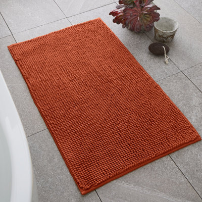 Buy Catherine Lansfield Bathroom Bobble Bath Mat Terracotta at B&Q