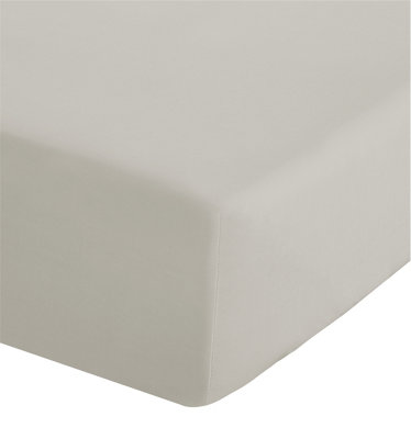Catherine Lansfield Bedroom Easy Iron Percale Combed Fitted Sheet 25cm ...