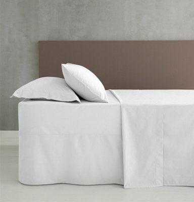 Catherine Lansfield Bedroom Easy Iron Percale Combed Platform Valance ...