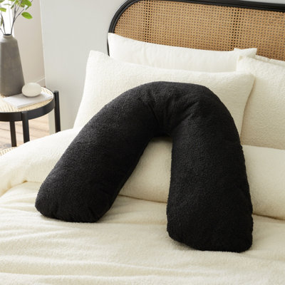 Catherine Lansfield Soft Boucle Cosy Warm V Shaped Sleep Cushion Pillow ...