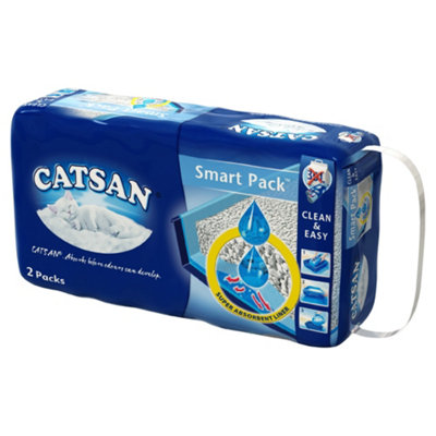 Catsan Hygiene Smart Pack Cat Litter 2x4 Litre | DIY at B&Q