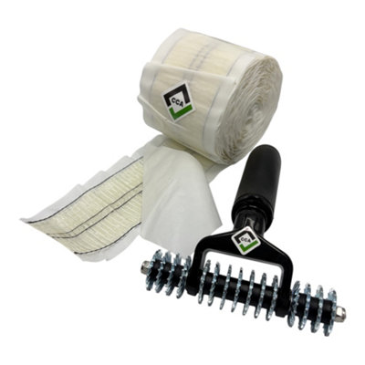 CCA Carpet join bundle. 5 inch star wheel seam roller and 30ft, 9.2mtr ...