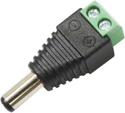 CCTV Camera 2.1mm DC Line Plug With Screw Terminals