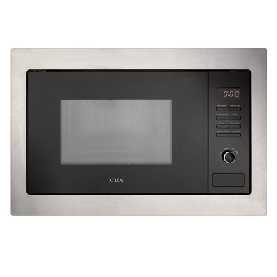 CDA VM131SS 25L Stainless Steel & Black Integrated Built In 900W ...