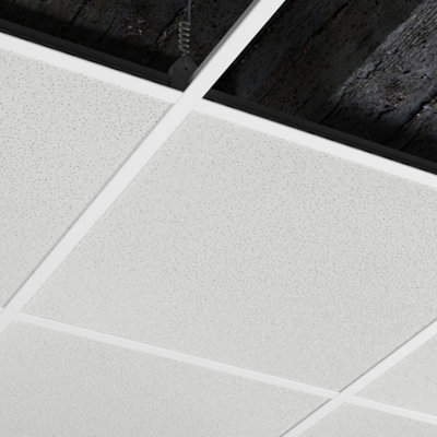 CDS Desert Suspended Ceiling Tile 595mm X 595mm Packed 10 Tiles Per Box